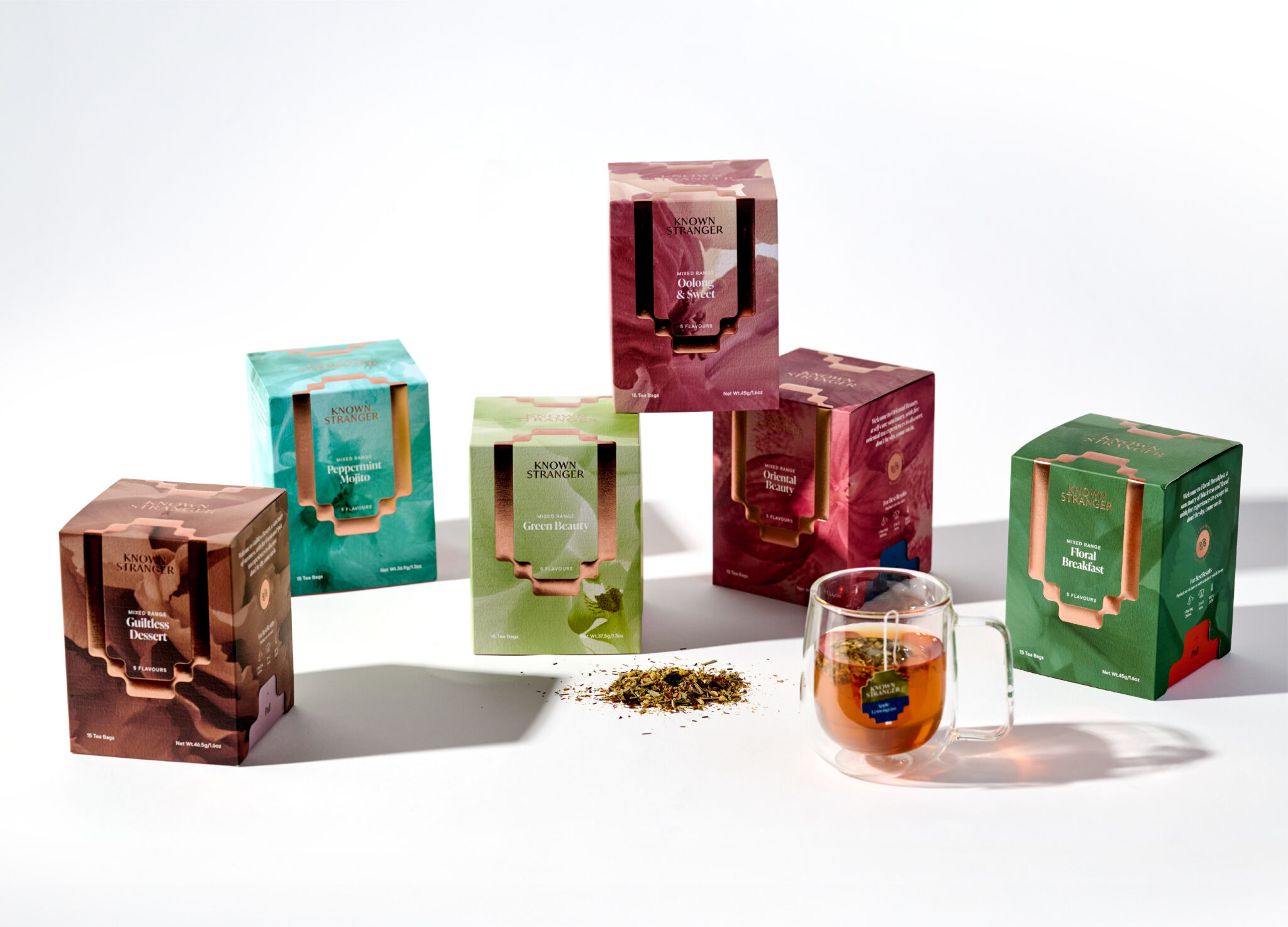 Known Stranger Tea Range Box Packaging | Principle Design
